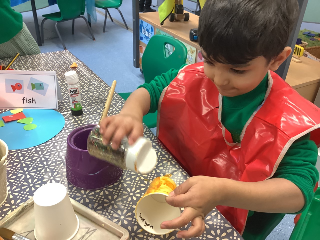 EYFS Decorate Christmas Hoops - Orchard Primary School