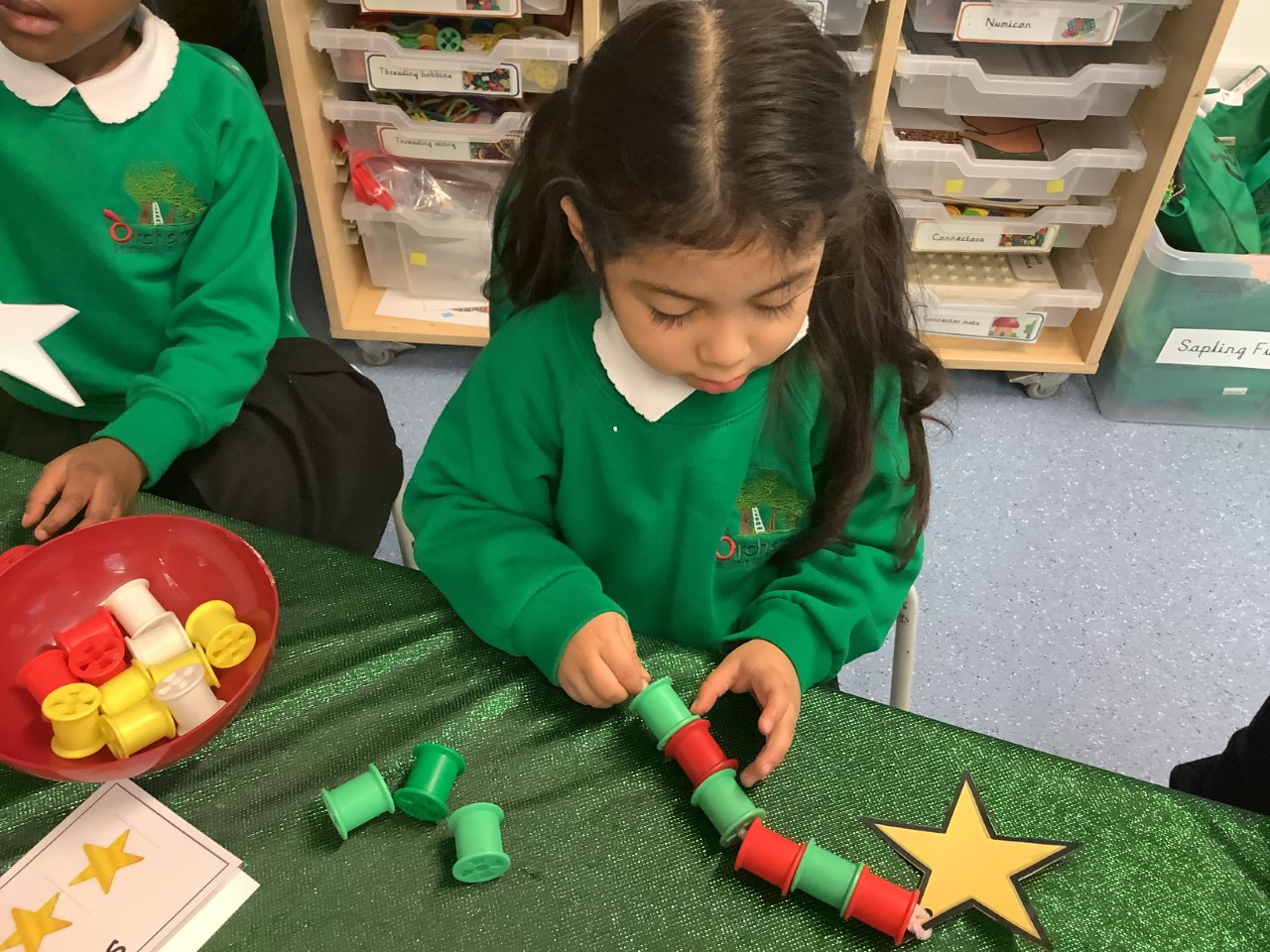 EYFS Thread Spools - Orchard Primary School